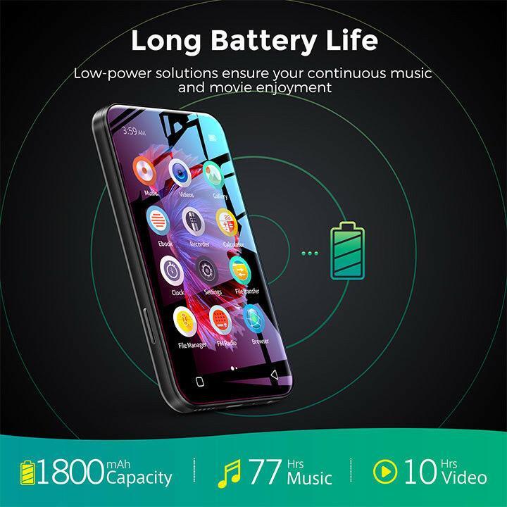 Save 17% TIMMKOO Q5 Mp3 Player 72GB with WiFi and Bluetooth【4.0" Full ...